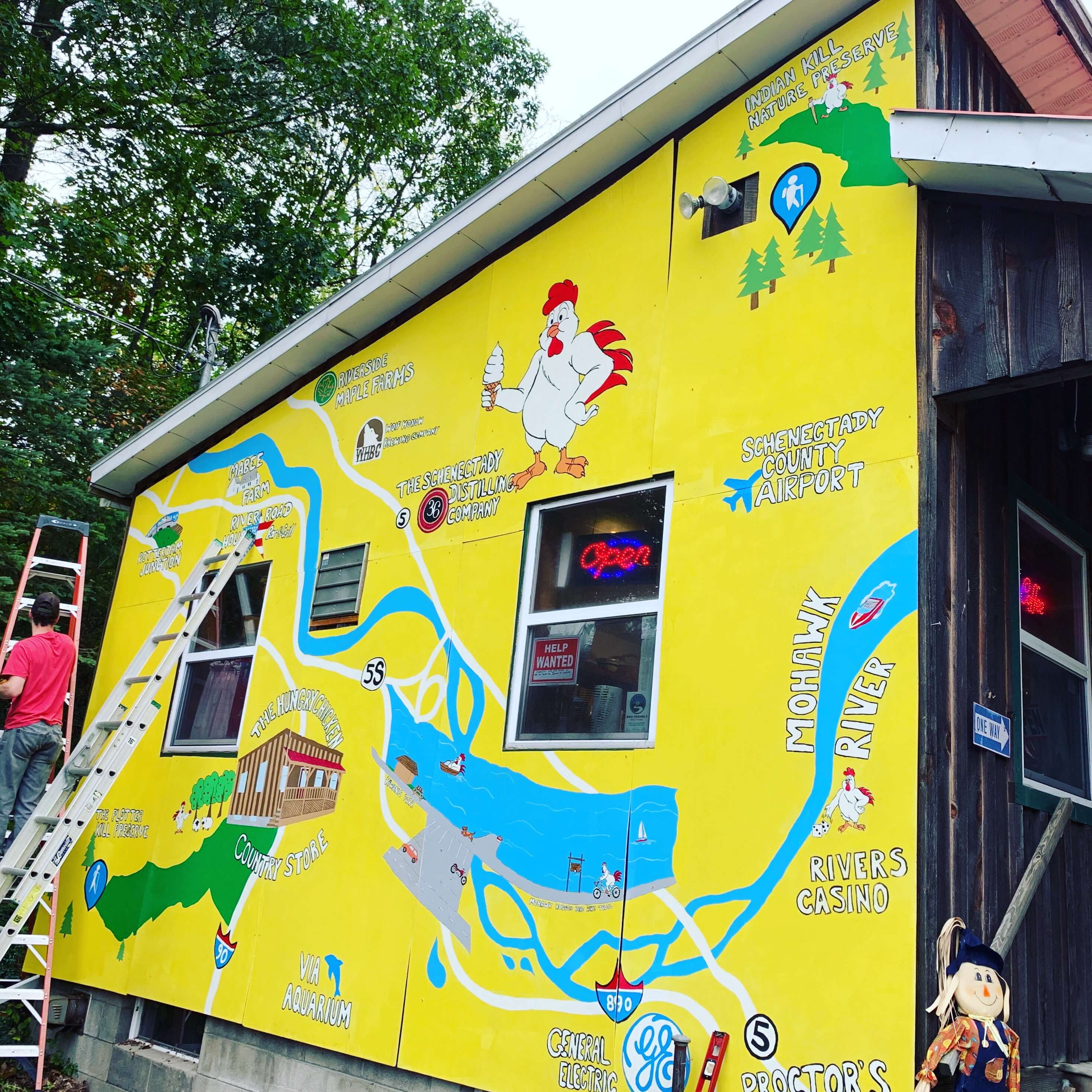 Check Out Our Mural - The Hungry Chicken Country Store
